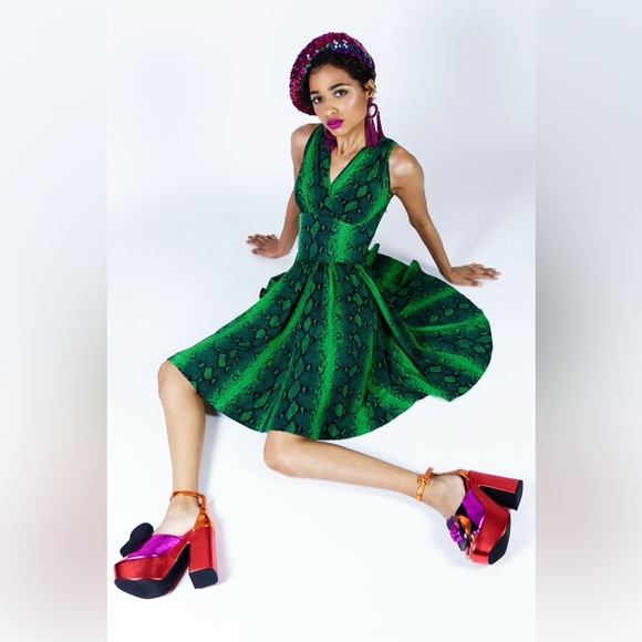 Trashy Diva | Dresses | Trashy Diva Green Snake Doris Dress Size | Poshmark